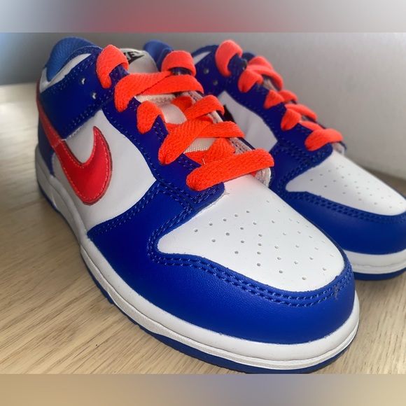 Nike | Shoes | Nike Dunk Low Bright Crimson Game Royal Size 2c Ps ...